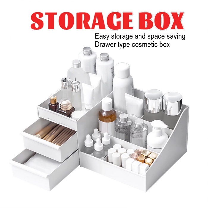 Cosmetic Storage Drawer Storage Makeup Organizer Desk Storage Box ...