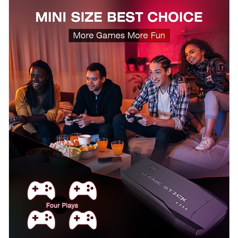 Portable 10k Game 4K TV Video Game Console With 2.4G Wireless ...