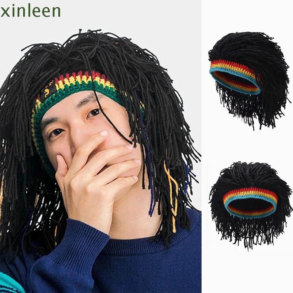 XINLEEN Reggae Dreadlocks Wig Brown Birthday Gifts Handmade Crochet ...