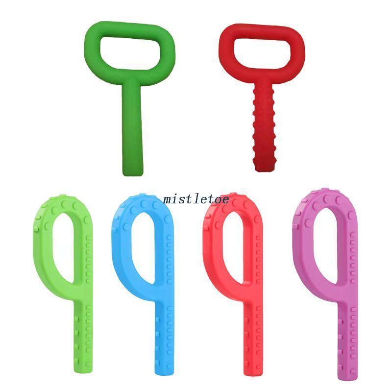 MIS Letter P Shape Teether Super Chewing Tube Sensory Tool for Autism ...