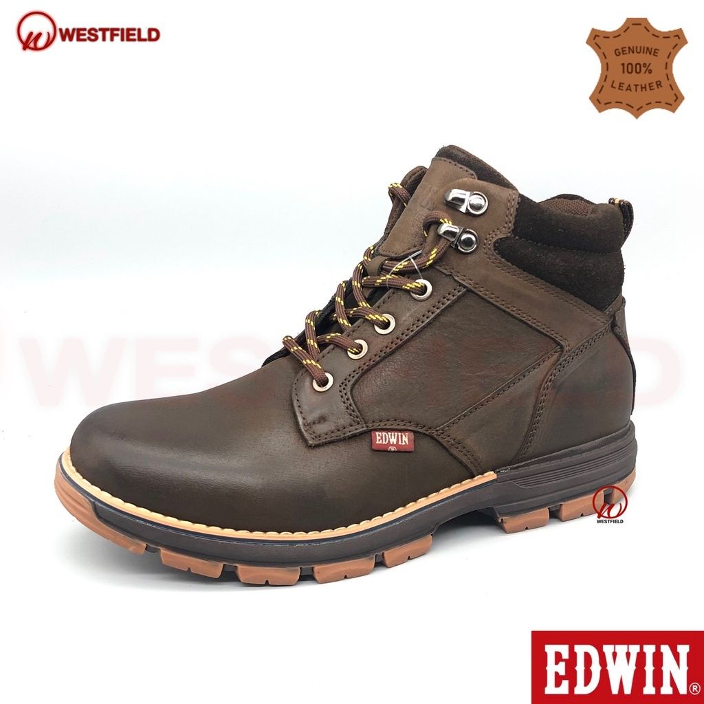 🔥New Arrivals🔥 EDWIN Men’s Genuine Leather Casual Boots ( E30336 ...