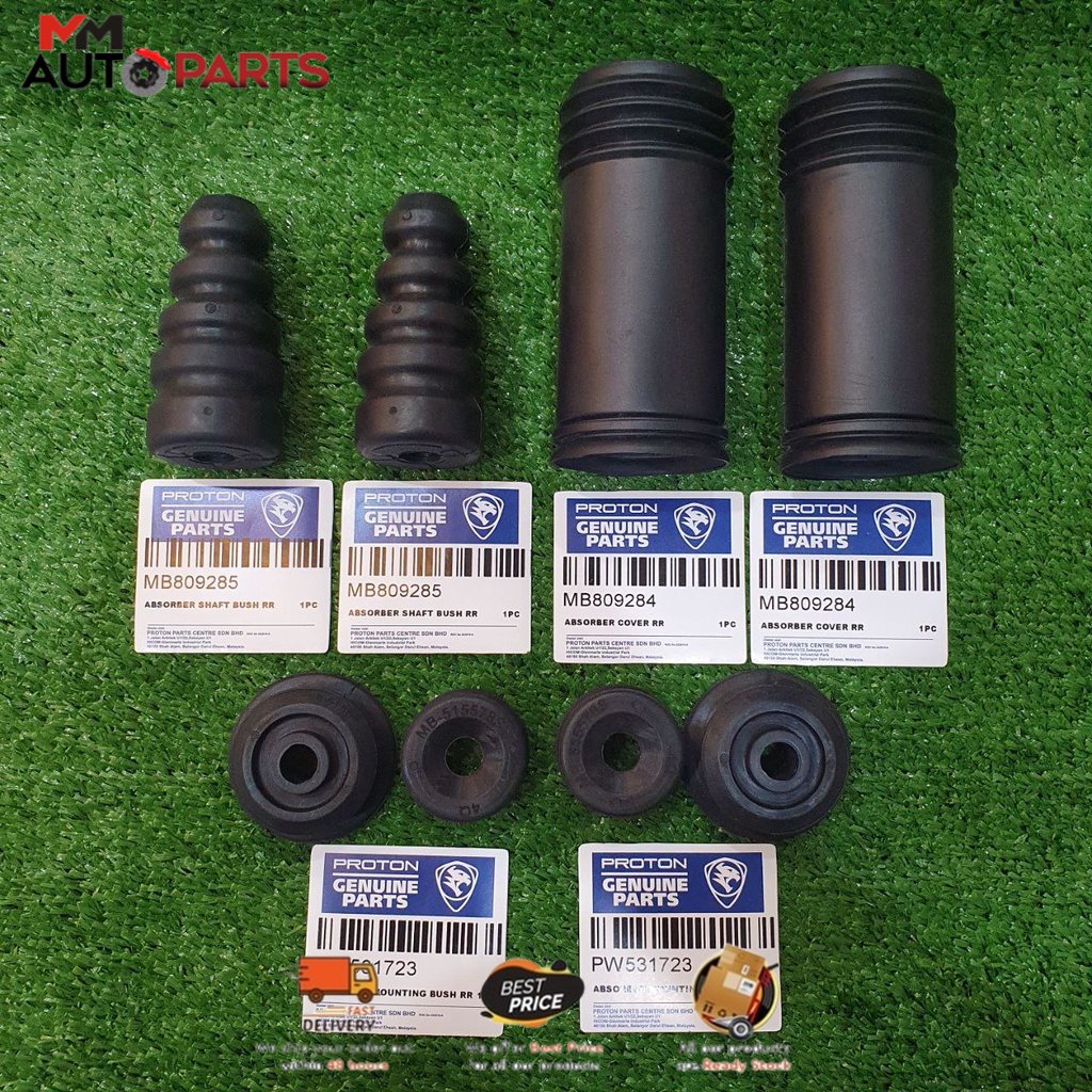 8 ITEM PROTON (REAR) ABSORBER COVER/ ABSR SHAFT BUSH(16MM)/ ABSR ...