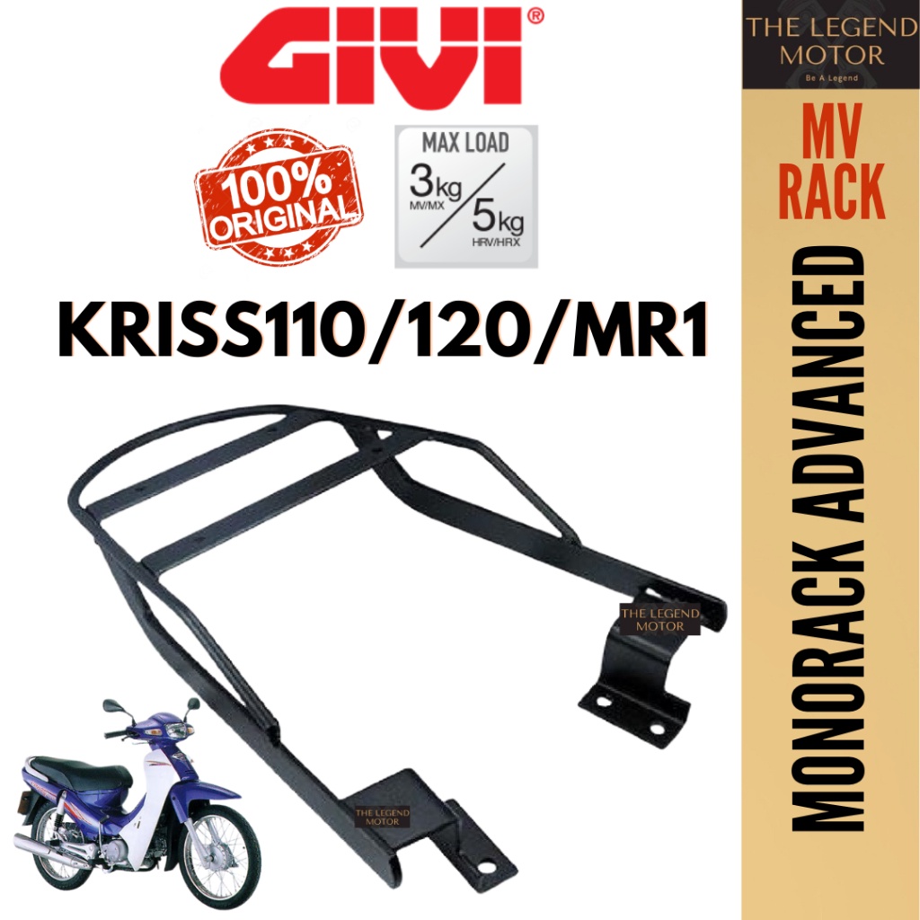 KRISS110 MR1 KRISS120 KRISS 1 2 GIVI MV MONORACK ADVANCE MONORACK ...