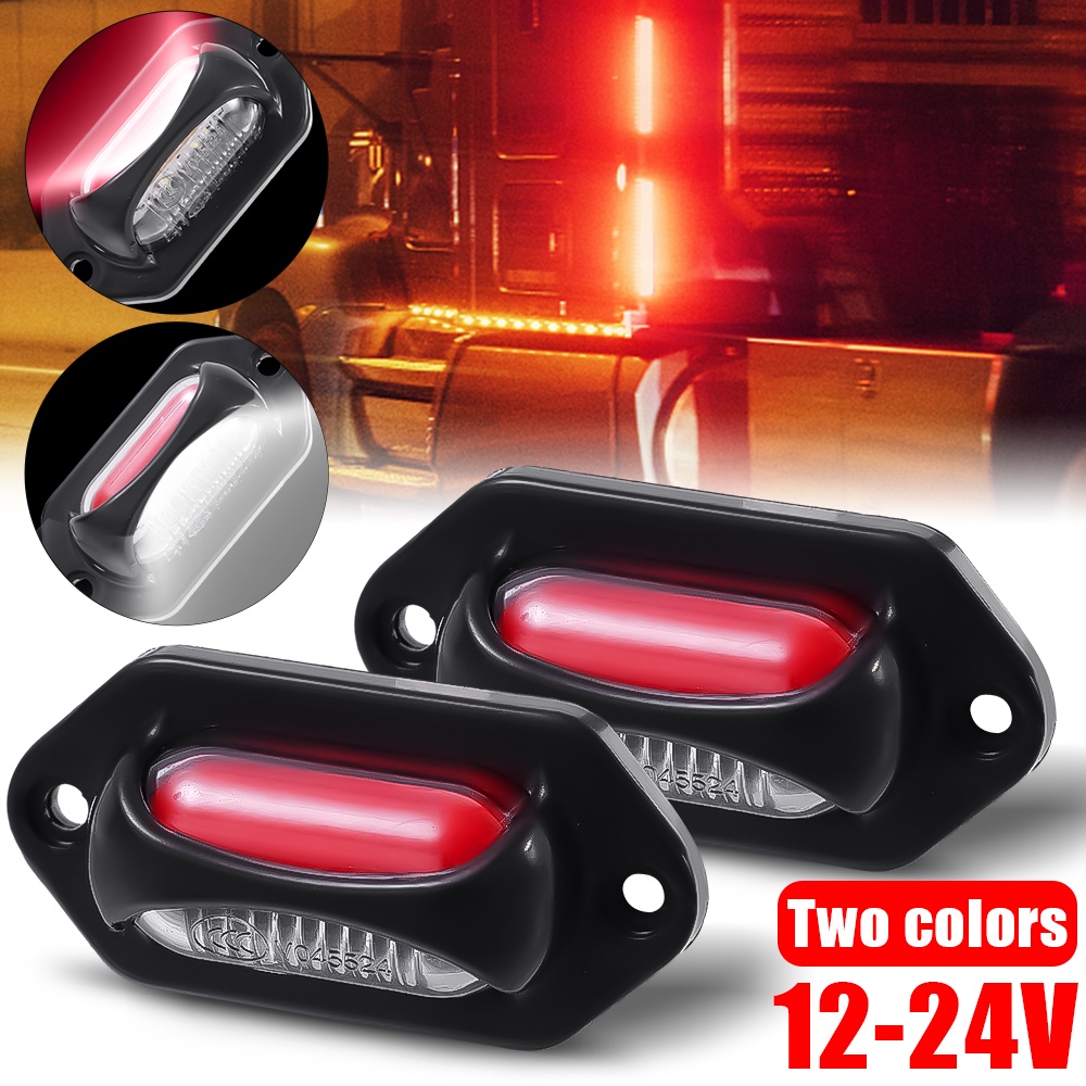 12-24V Double-Color LED Truck Trailer White & Red Warning Light Rear ...
