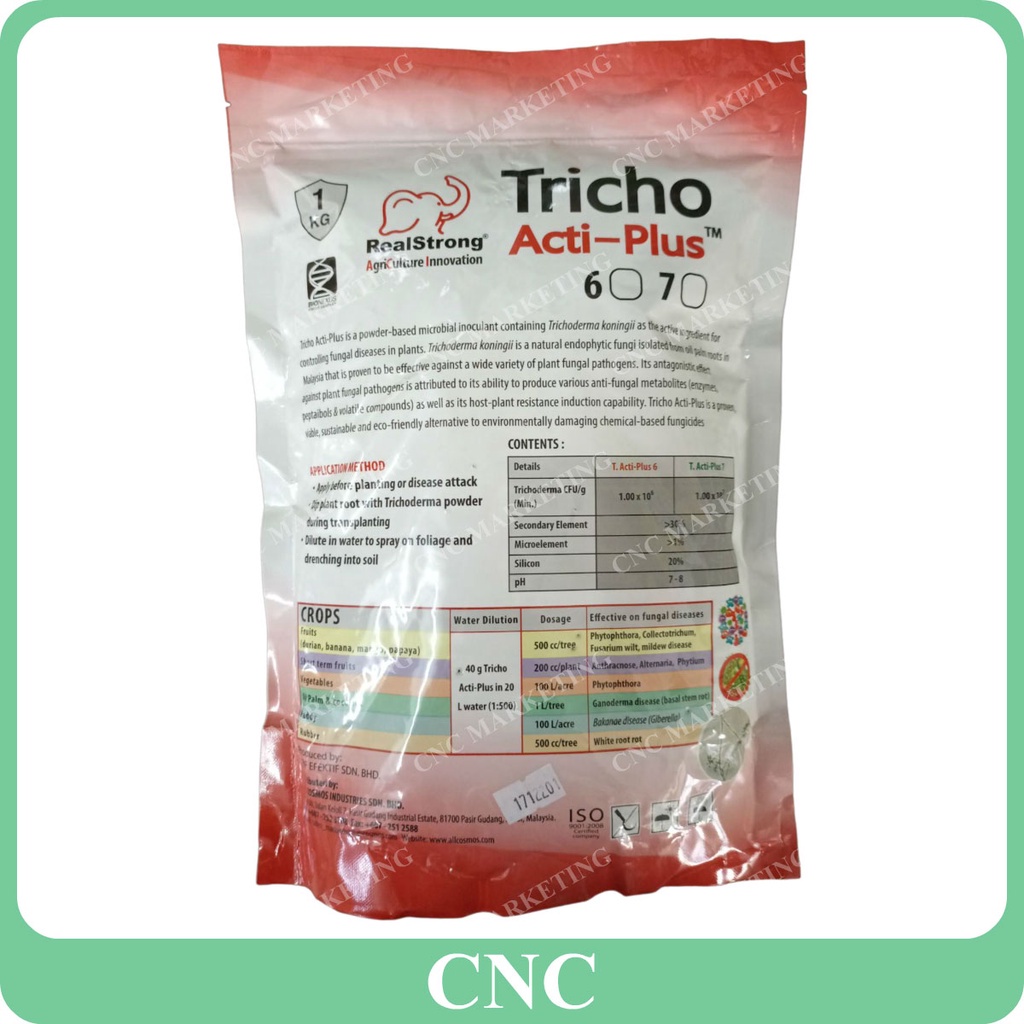 1KG Tricho Acti-Plus 7 Realstrong Organic Fungicide Trichoderma ...