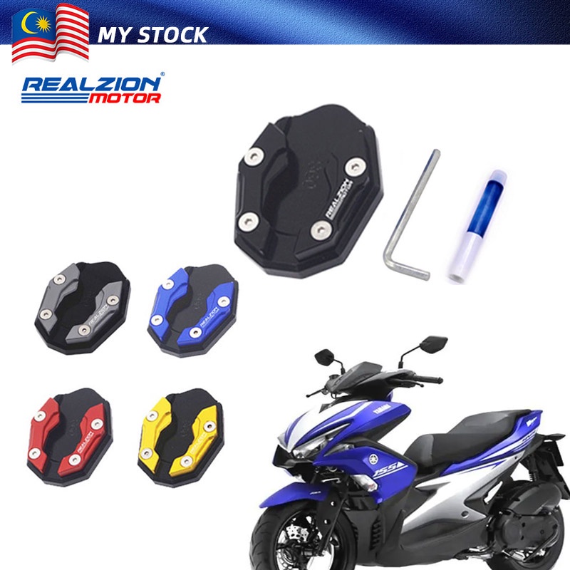 REALZIONMOTOR For Yamaha Nvx 155 Aerox Side Stand Flat Foot Extension ...
