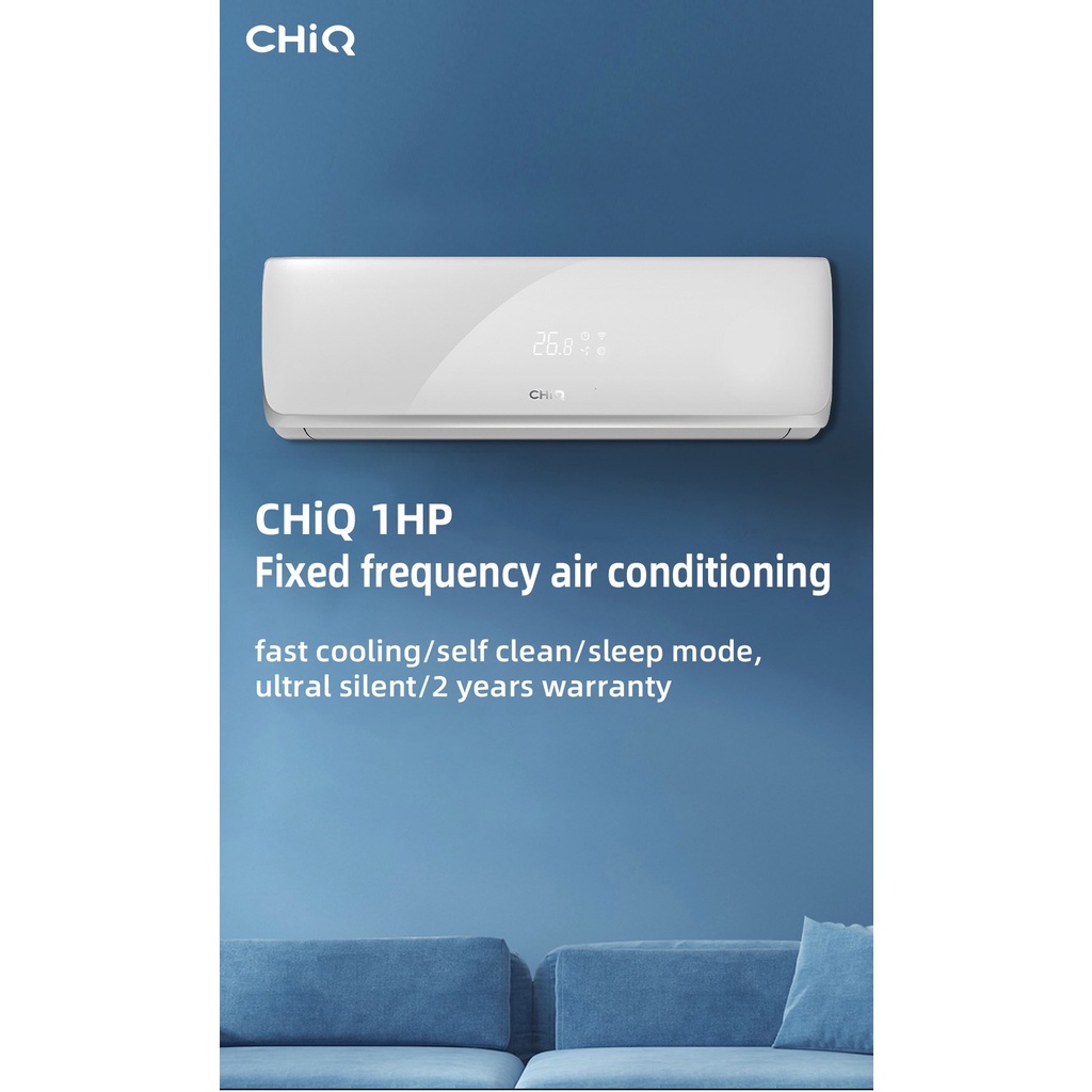 CHiQ Inverter / Non-Inverter Air Cond R32 Air Conditioner 9K-12K BTU ...