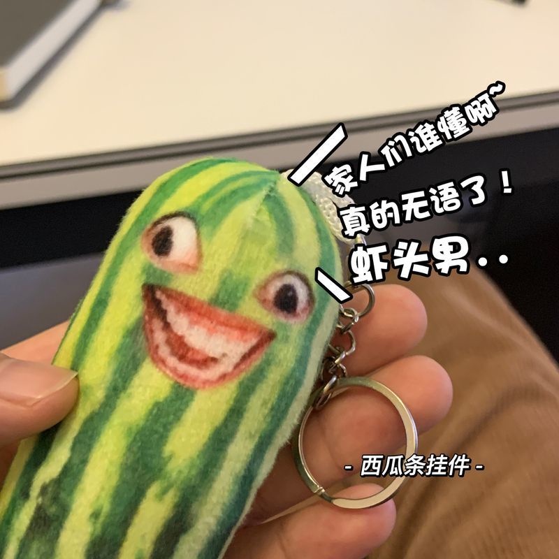 Cute TIKTOK Special Effect Voice Funny Talking Watermelon Cartoon Plush ...