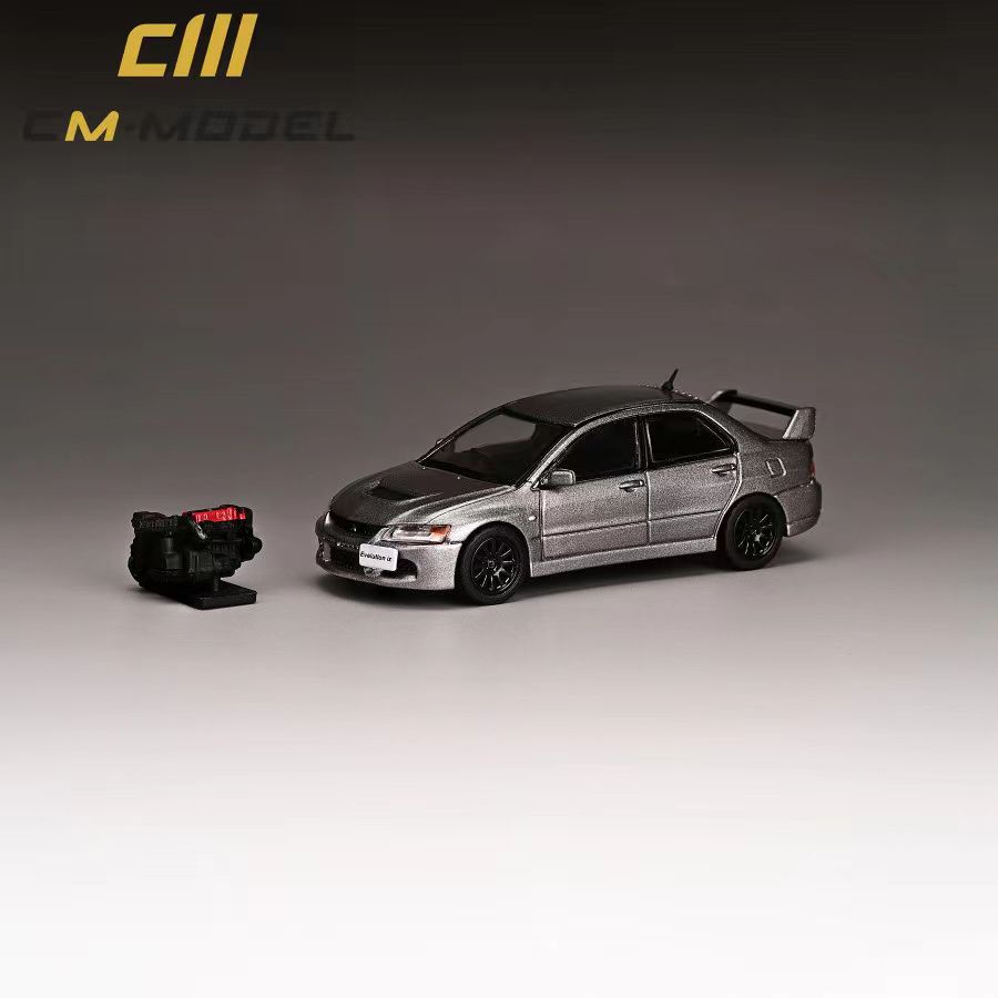 CM MODEL 1/64 MITSUBISHI LANCER EVOLUTION IX WITH ENGINE DISPLAY GUN ...