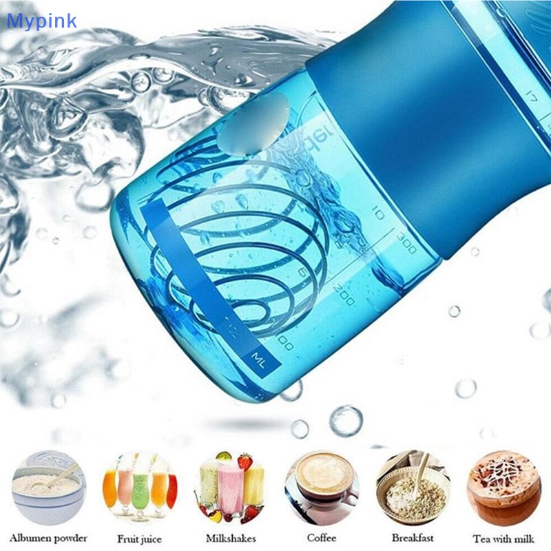 Mypink 1/2PCS Milkshake Protein Shaker Ball Wire Mixer Whisk Spring ...