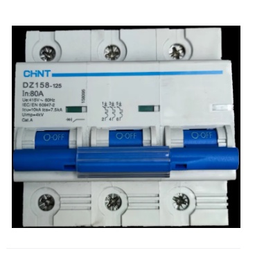 CHINT 80A 3Pole Miniature Circuit Breaker 10 KAIC 220V DIN Rail Type ...