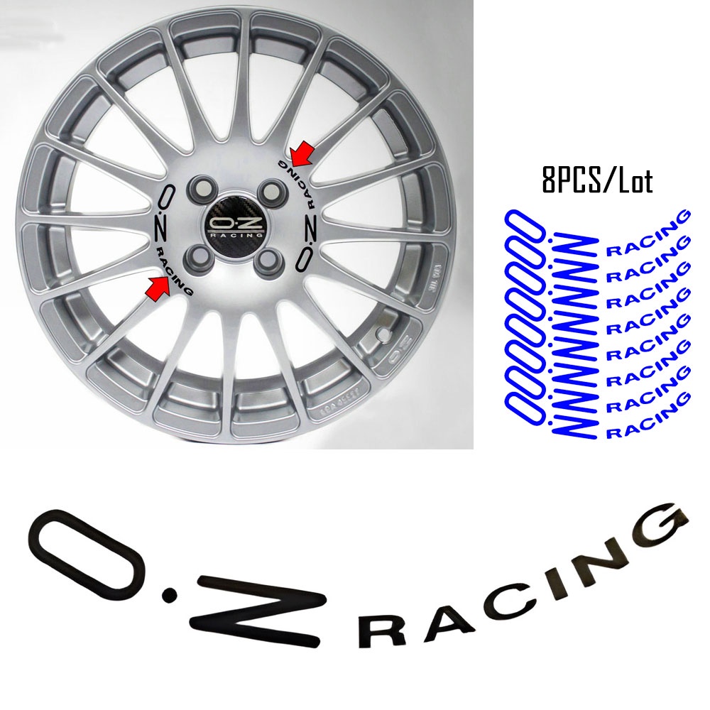 8pcs OZ Racing Car Wheel Sticker for OZ Rally Racing Wheels Spoke ...