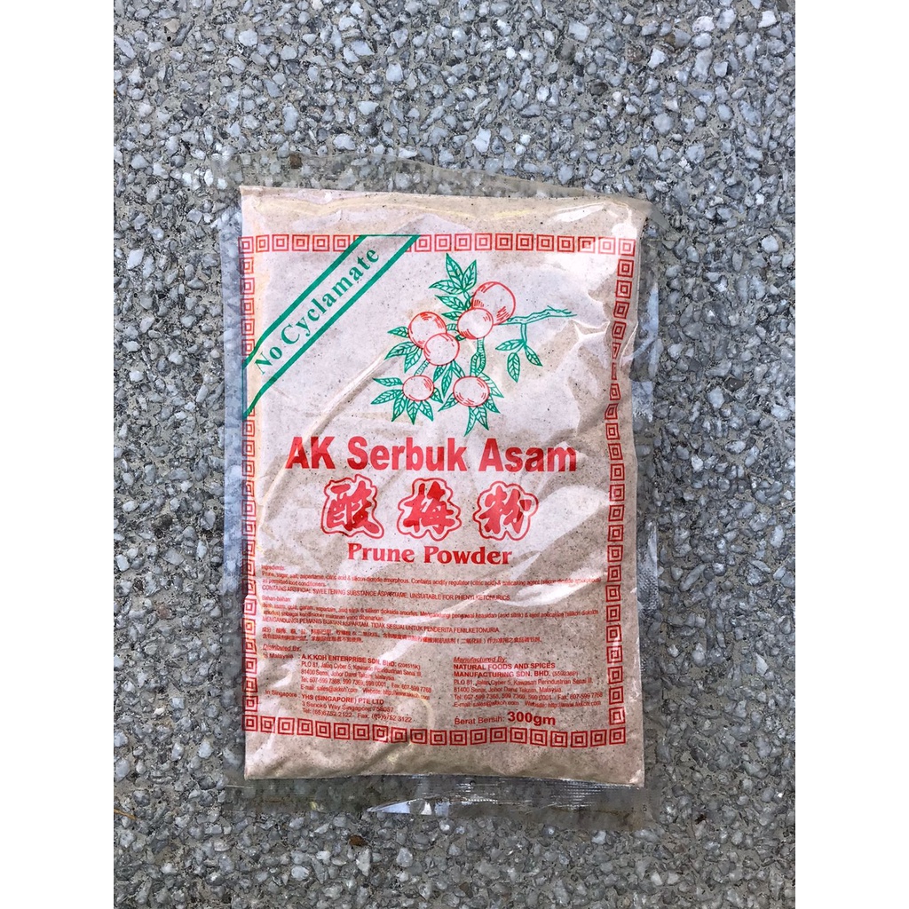 AK Serbuk Asam / Prune Powder 300g ( Free Premium Packing ) | Shopee ...