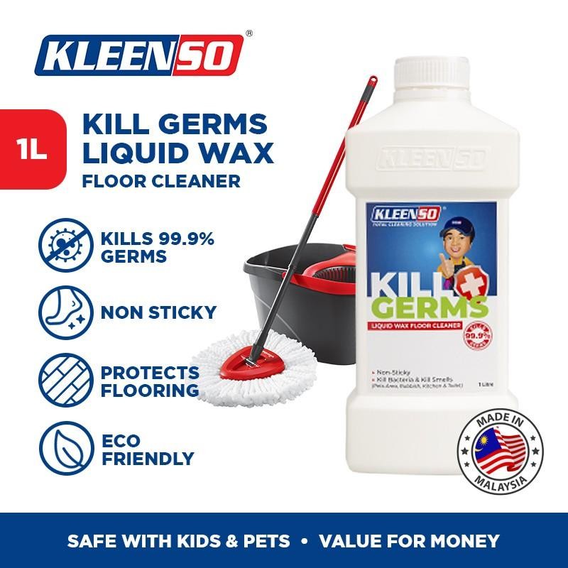 Kleenso Kill Germs Liquid Wax Floor Cleaner Sabun Cecair Pencuci Lantai ...
