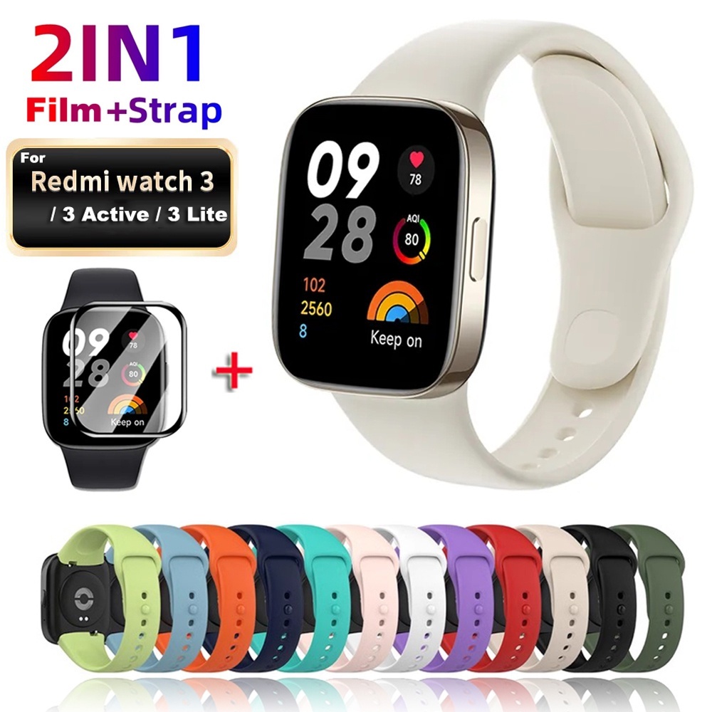 Replacement Silicone Strap for Xiaomi Redmi Watch 3 / 3 Active / 3 Lite ...