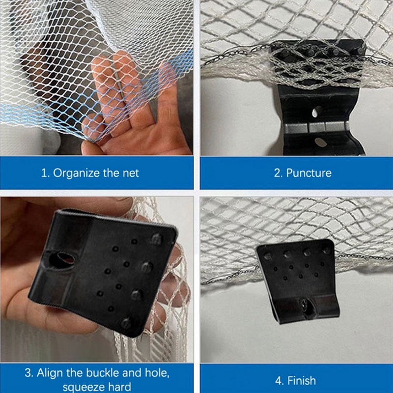 10/50 PCS Sun Shade Net Clips Greenhouse Shade Cloth Jaring Hitam Clip ...