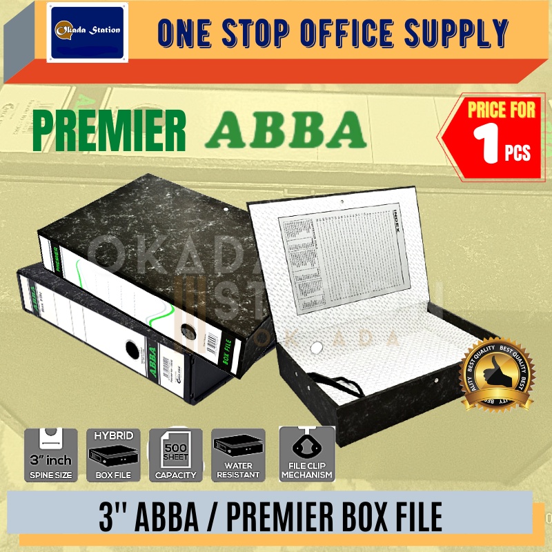 BOX FILE -75MM PREMIUM BRAND / ABBA BRAND / Fail A4 / Bekas Kertas ...