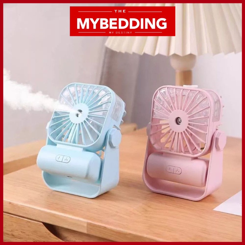 MYB_ Mini Spray Electric Fan Portable Fan Usb Charging Office Desktop ...