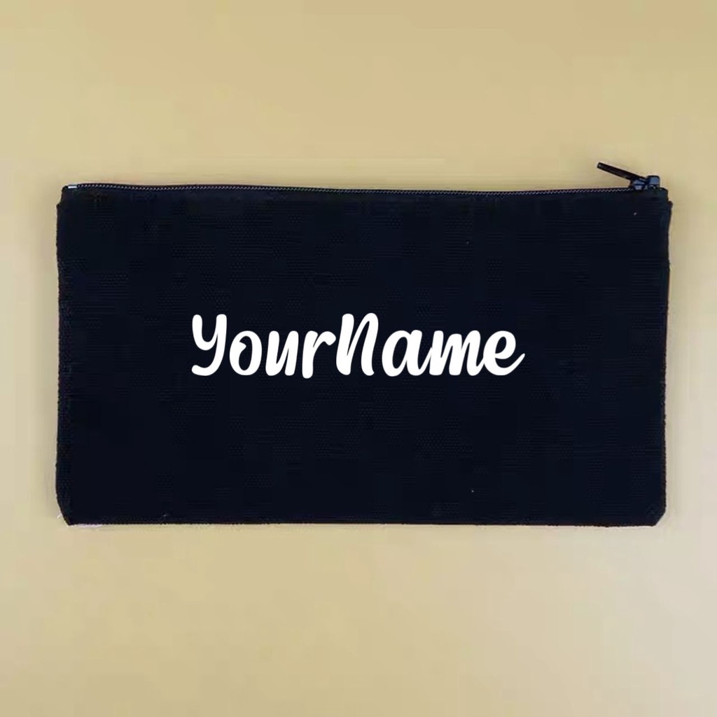 Custom Name Pencil Case | Beg Pensil Kanvas | Personalized Stationery ...