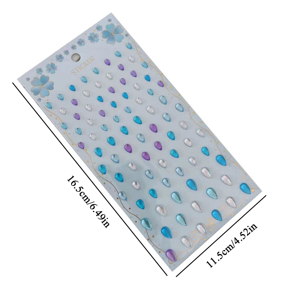 Crystal Diamond Stickers Art DIY Decoration Rhinestone 3D Gems Pearl ...