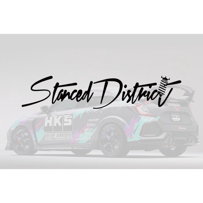 Stanced district variation stickers. Cutting jdm stanced district ...
