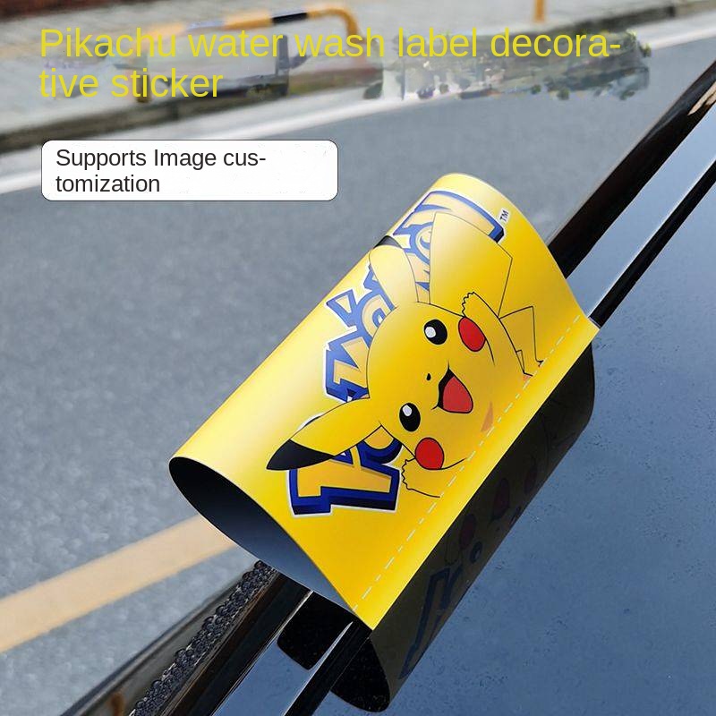 New Style Pikachu Bumper Stickers Lego Washed Mark Stick Label Pikachu ...