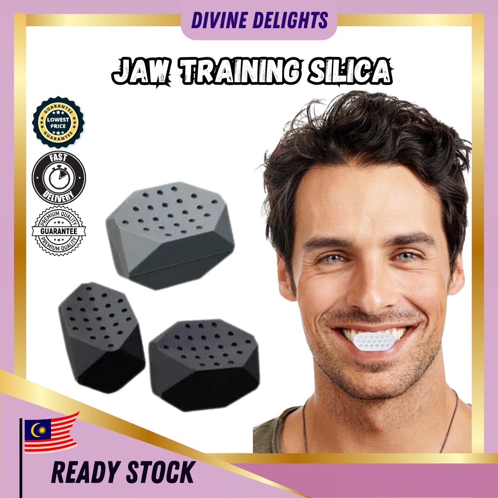 Jaw Training Silica Chew Muscle Fitness Ball jawline exerciser jaw ball ...