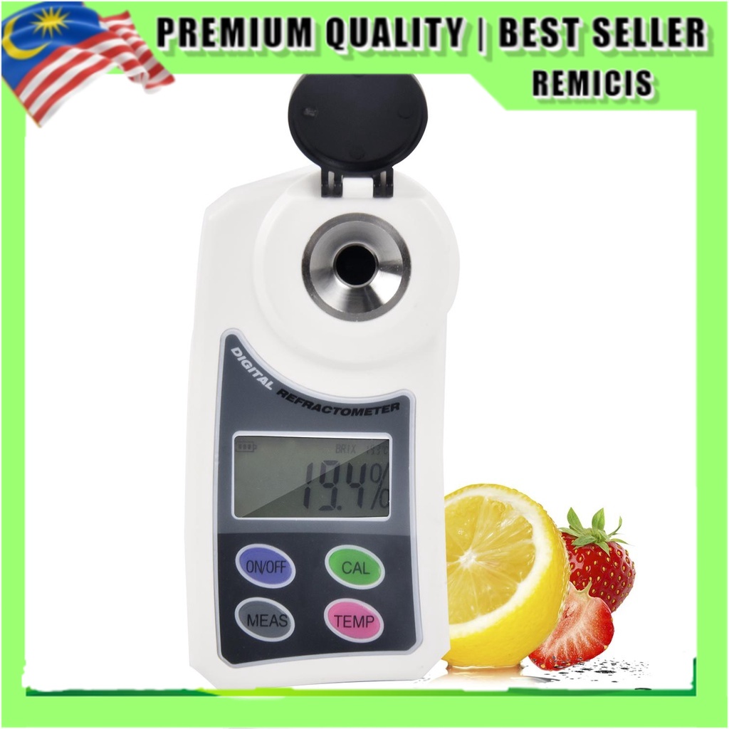 【HOT】Digital Brix Sugar Refractometer Electronic HandheldSweetness ...