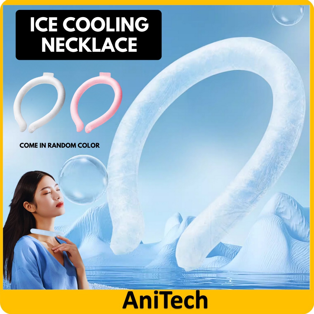 Neck Cooling Tube Ring Summer Ice Pack Reusable Neck Cooler Rings Cool ...