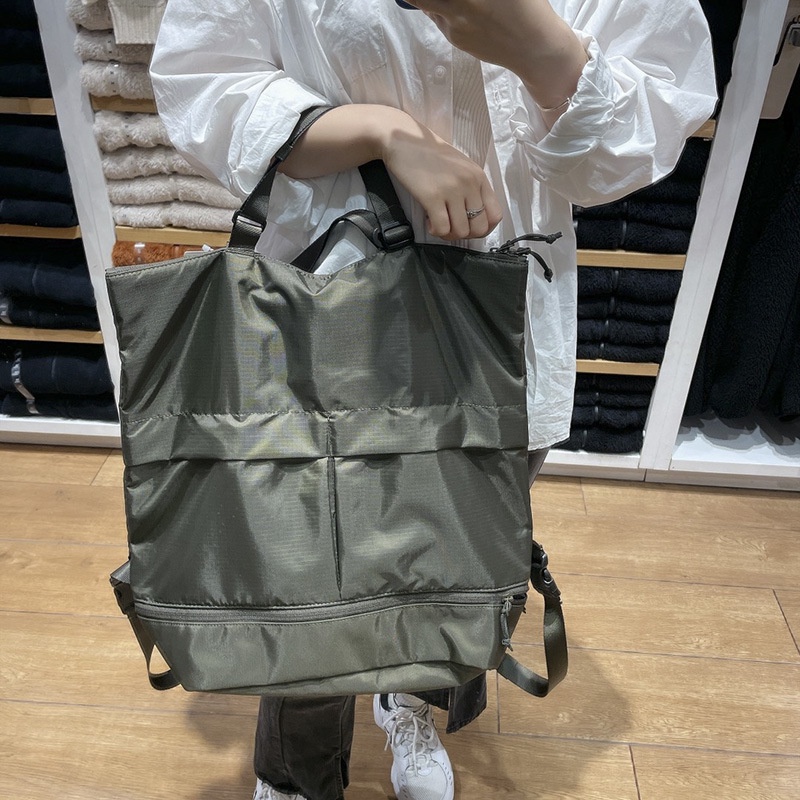 Uniqlo Backpack Commuter Bag Shoulder Tote Large Capacity Nylon ...