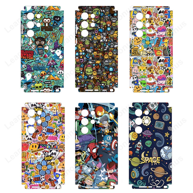 Cartoon Skin for Samsung Galaxy S23 S22 S24 S25 Ultra A54 A52 A52S A55 ...