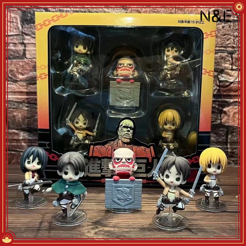 Anime Attack on Titan action figure Captain Allen Mikasa Doll Doll Toy ...