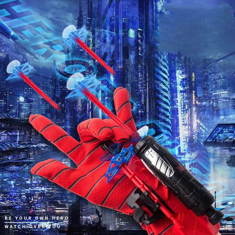 Spider -Man Hero Launcher Tuzi Spider Scrolls Can Stick To The Wall ...