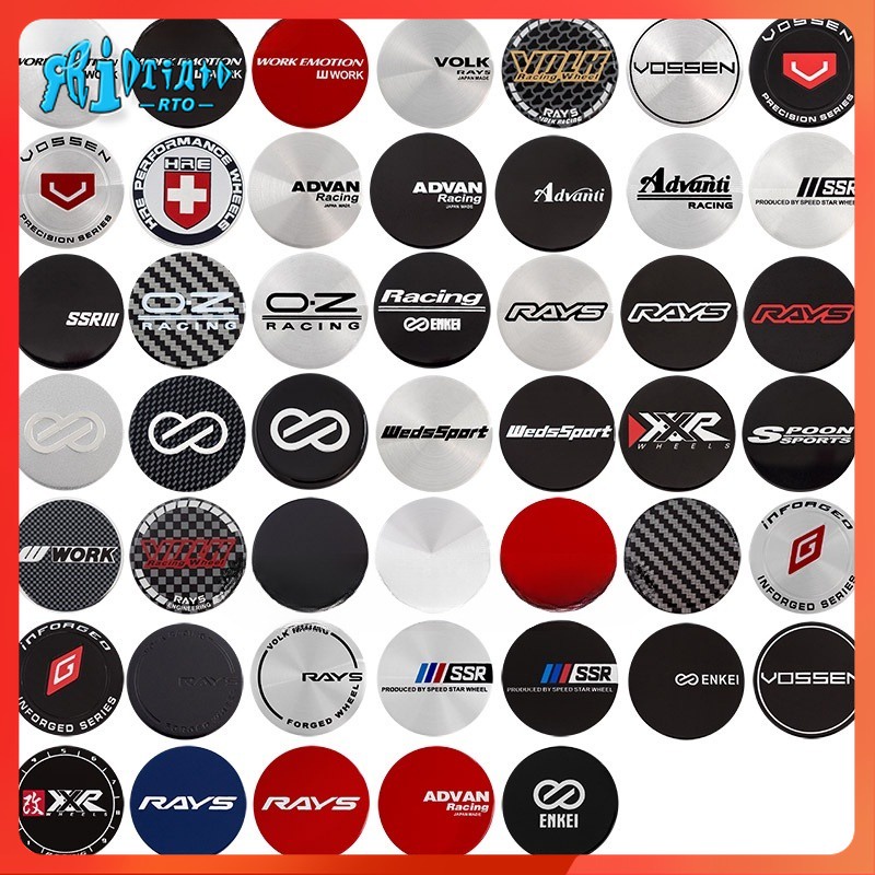 RTO 4PCS/lot 45MM Car Wheel Center Cap Emblem Sticker For OZ RACKING ...