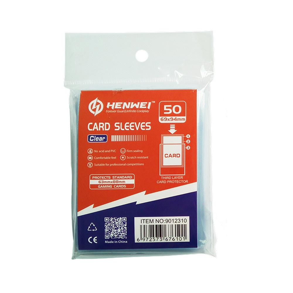 Henwei Card Sleeve - Outer 3rd Layer Sleeves - Matte - 69x94mm - 50pcs ...