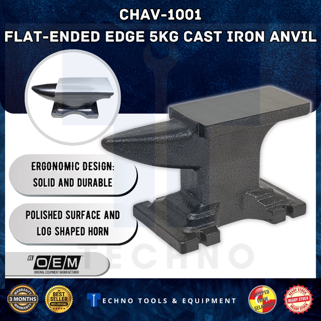 Cast Iron Anvil 5kg - Heavy Duty - New | Shopee Malaysia