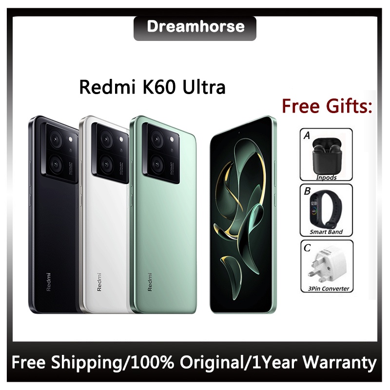 Redmi K60 Ultra 5G Phone/ 6.67 inches/ Dimensity 9200+ / 120W Fast Charging+ 5000mAh/Redmi K60 ...