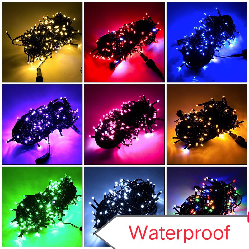 RAYA LED Lampu Light Fairy String Light 10 Meter 100LED Black Cable ...