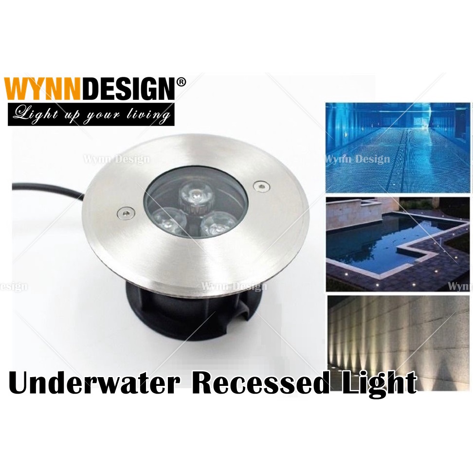 Wynn Design Underwater Recessed Light 12v Underwater Spotlight Pool ...