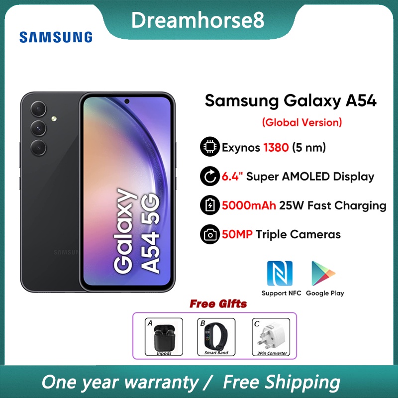 New Samsung Galaxy A54 5G Smartphone Exynos 1380 6.4" FHD+ Super AMOLED ...