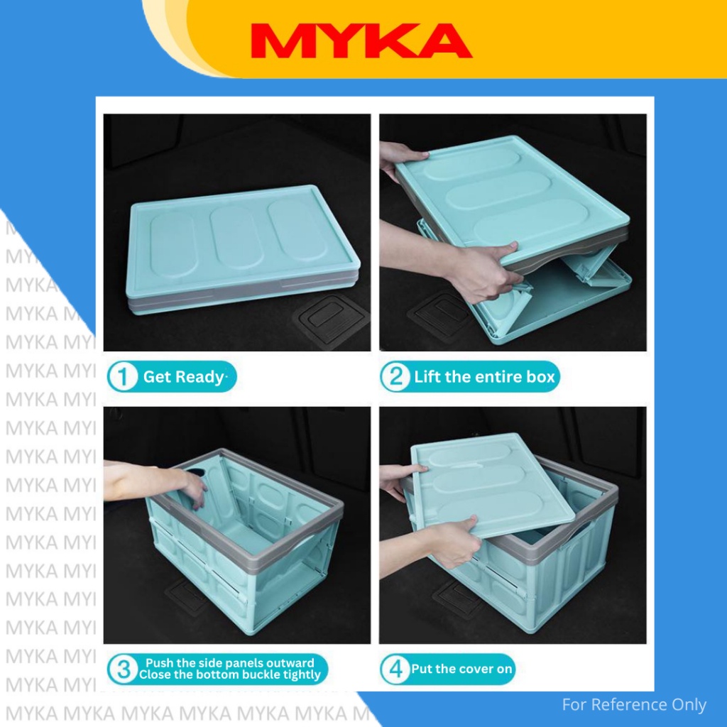 Foldable Storage box simpan mainan snack tools baby clothes storage box ...