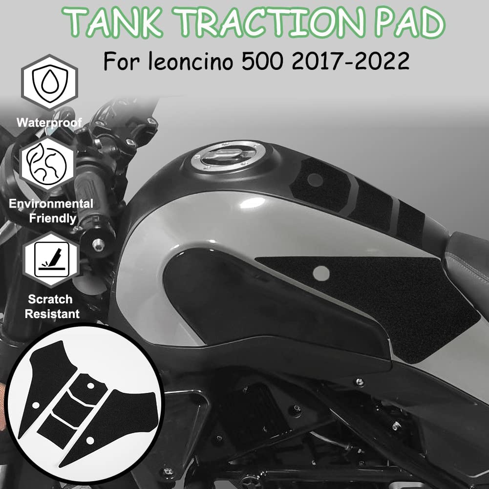 LJBKOALL Motorcycle Anti Slip Tank Pad Stickers Side Gas Tank Pad Knee ...