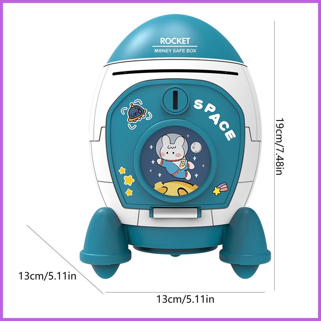 Rocket Money Box Space Money Box With Big Space Cartoon Bunny Astronaut ...