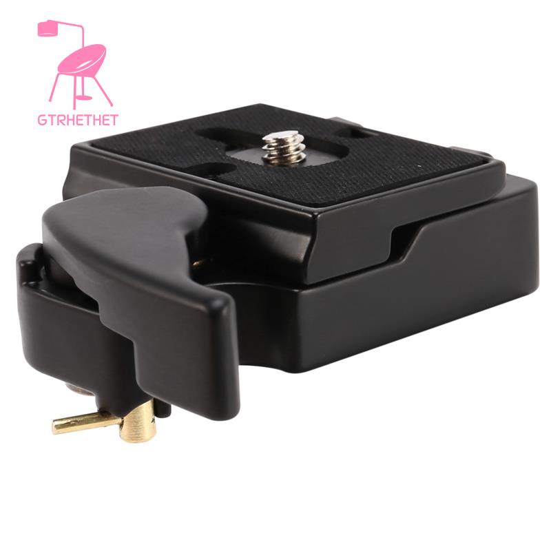 Black Camera 323 Quick Release Plate with Special Adapter (200PL-14) for Manfrotto 323 Tripod ...