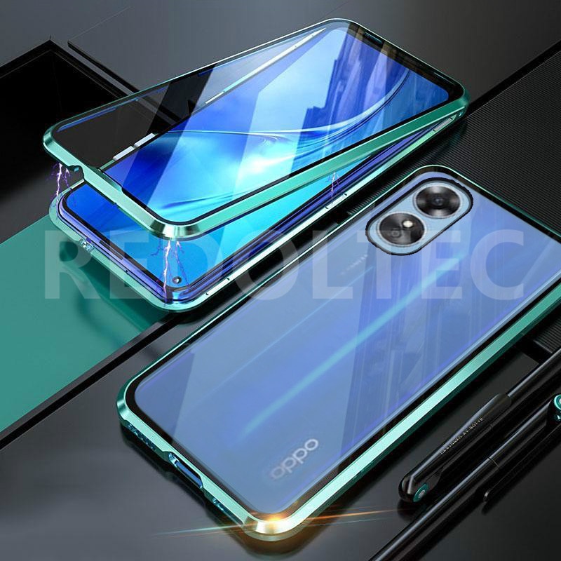 Case OPPO A78 5G New Double Sided Front + Back Glass Magnetic ...
