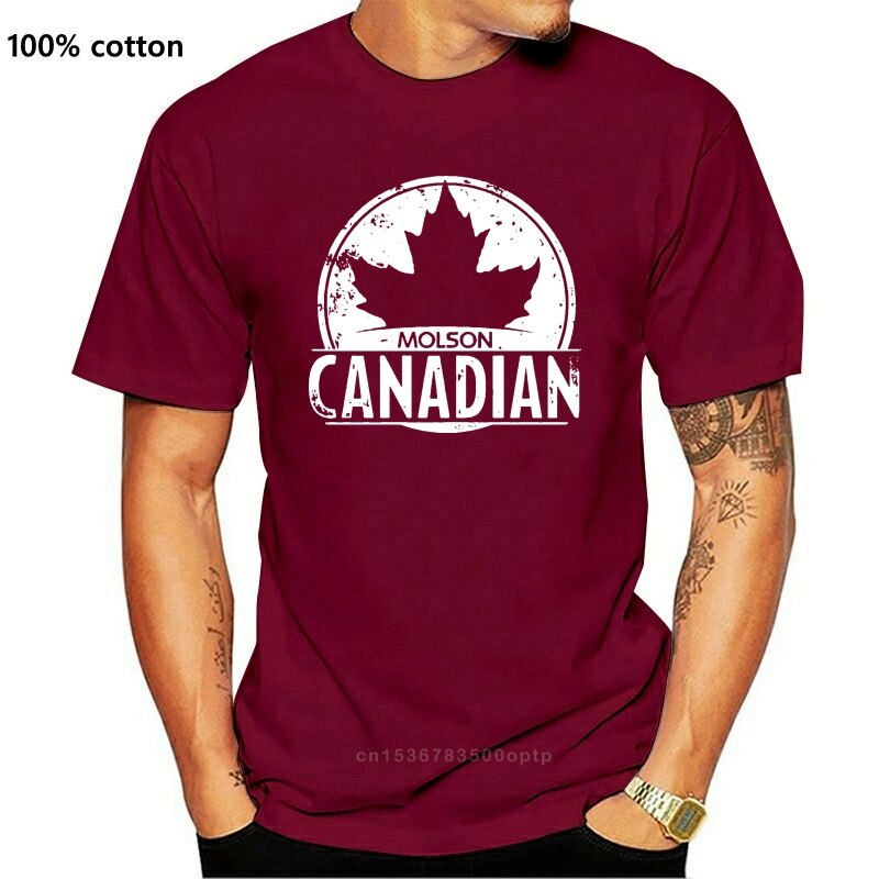 Molson Canadian T-Shirt - Molson Maple Leaf Beer Shirt (Red) | Shopee ...