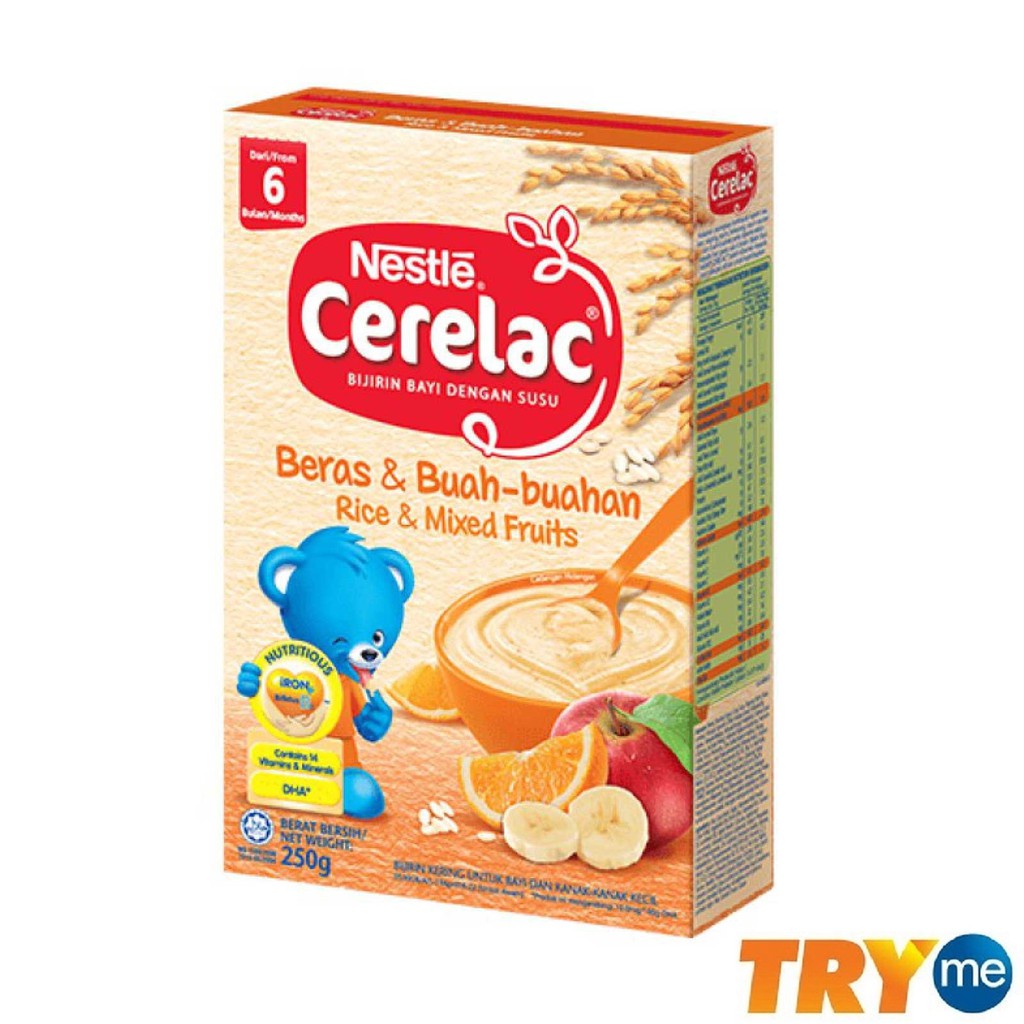 Nestle Cerelac Rice - Mix Fruit (250g) | Shopee Malaysia