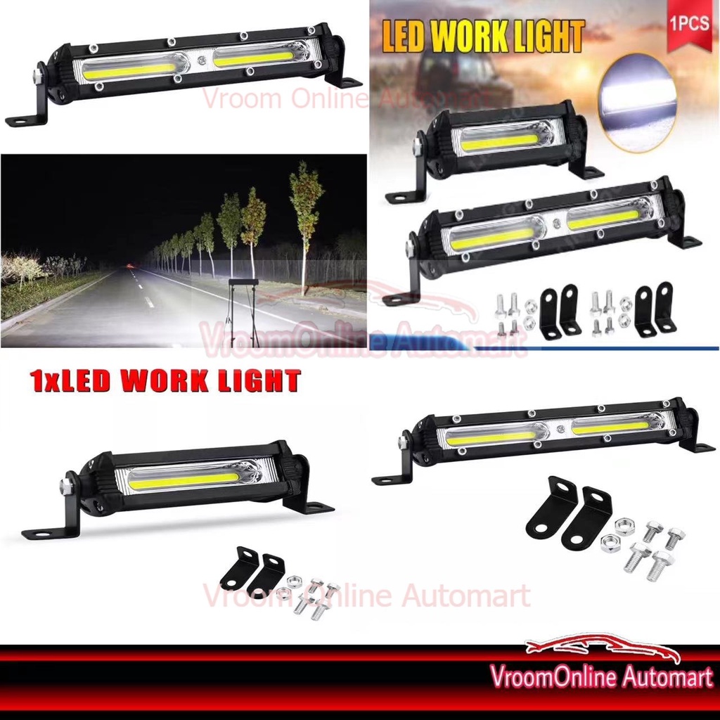 Ready stock Car Work Light LED Bar 12V/24V LED DRL Spot Light Cars Work ...
