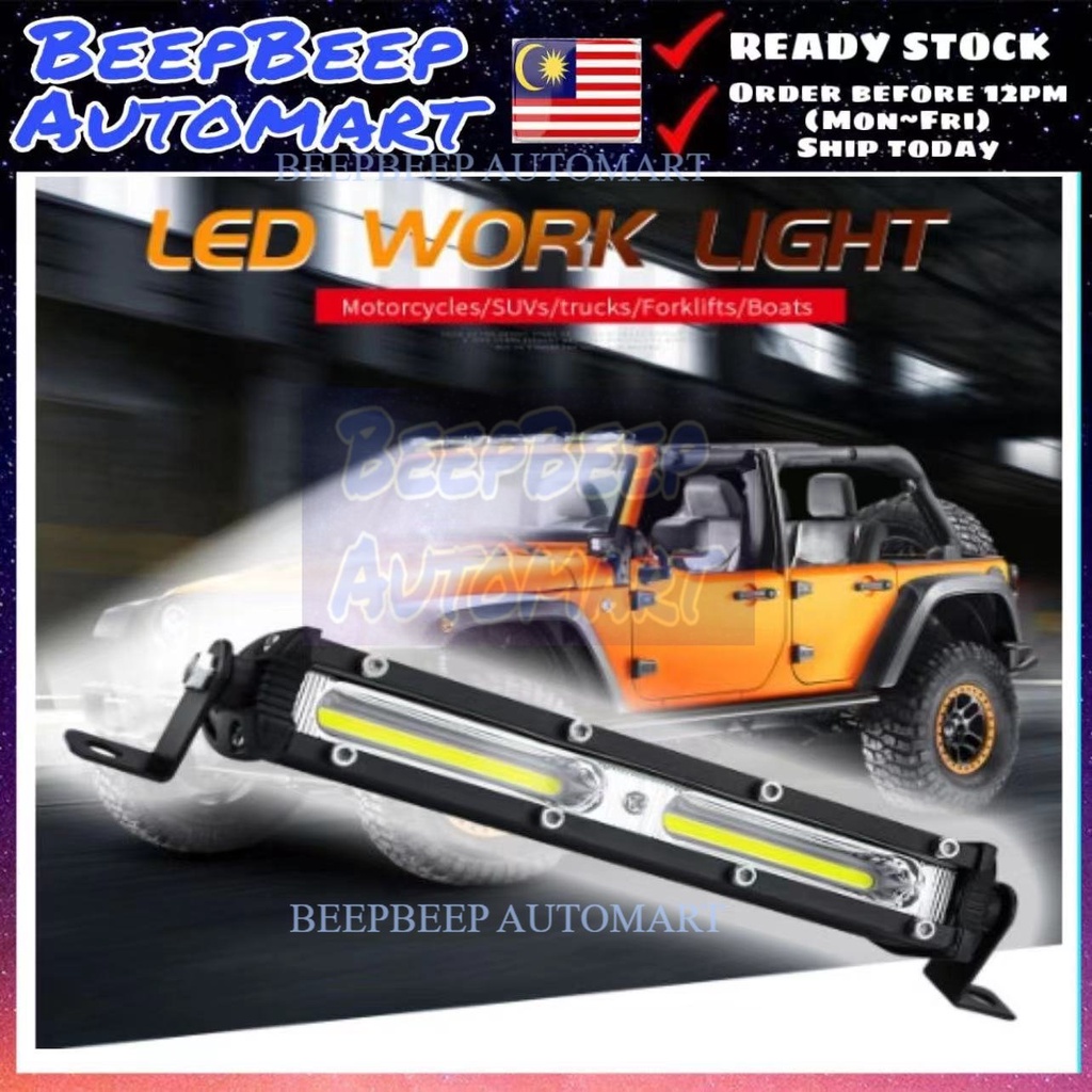 Ready stock Car Work Light LED Bar 12V/24V LED DRL Spot Light Cars Work ...