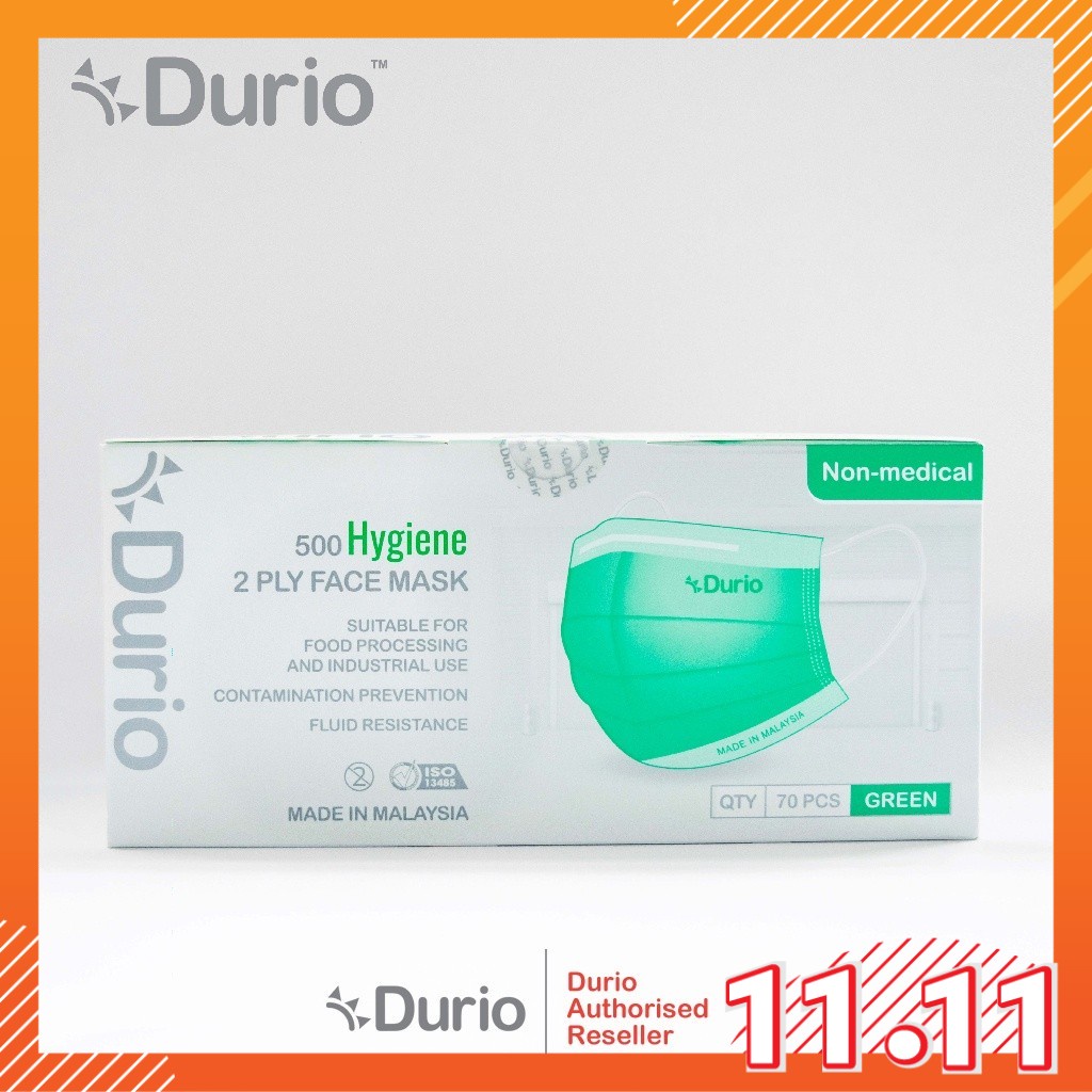 [Durio Authorised Reseller] Durio 500 Hygiene 2 Ply Face Mask Suitable ...